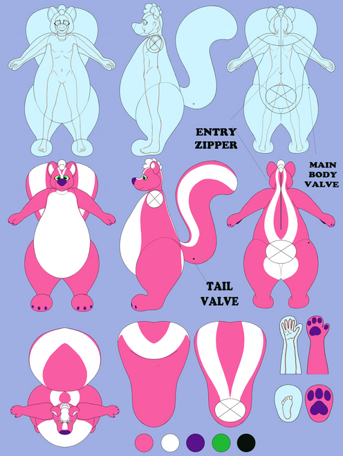 Made to Order- Inflatable OLAF Skunk Suit