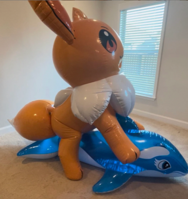 Made To Order Inflatable Pvc Eevee Bondage Suit