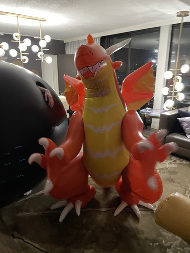 Inflatable IW Red Dragon Suit
