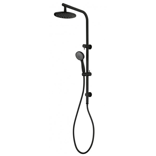 Vogue Shower Tower Rain Head Round Black - Trade Depot