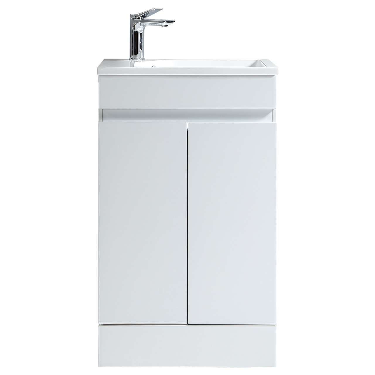 Vogue Maia Floor Vanity 500mm with Basin - White - Trade Depot