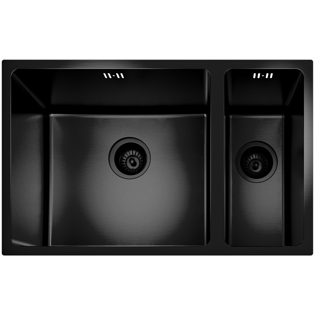 Klässich Rayon20 Double Bowl Sink Insert PVD Black - 700mm - Trade Depot