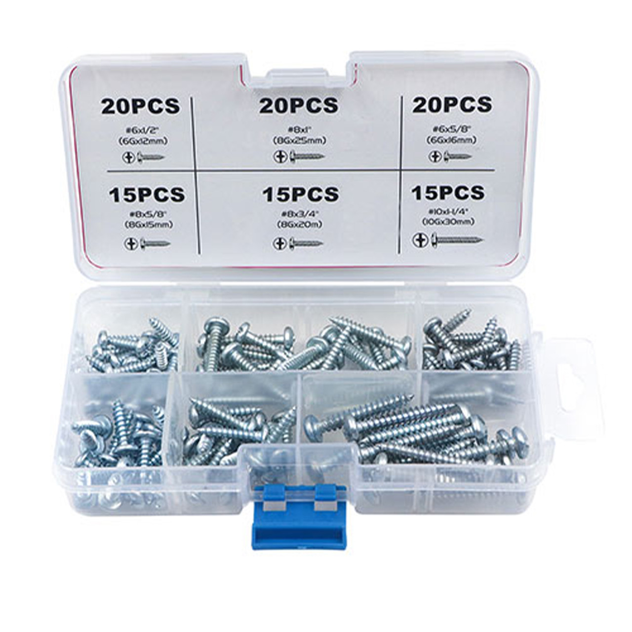 Screw Self Tapping Assortment Kit - Pack of 105 - Trade Depot