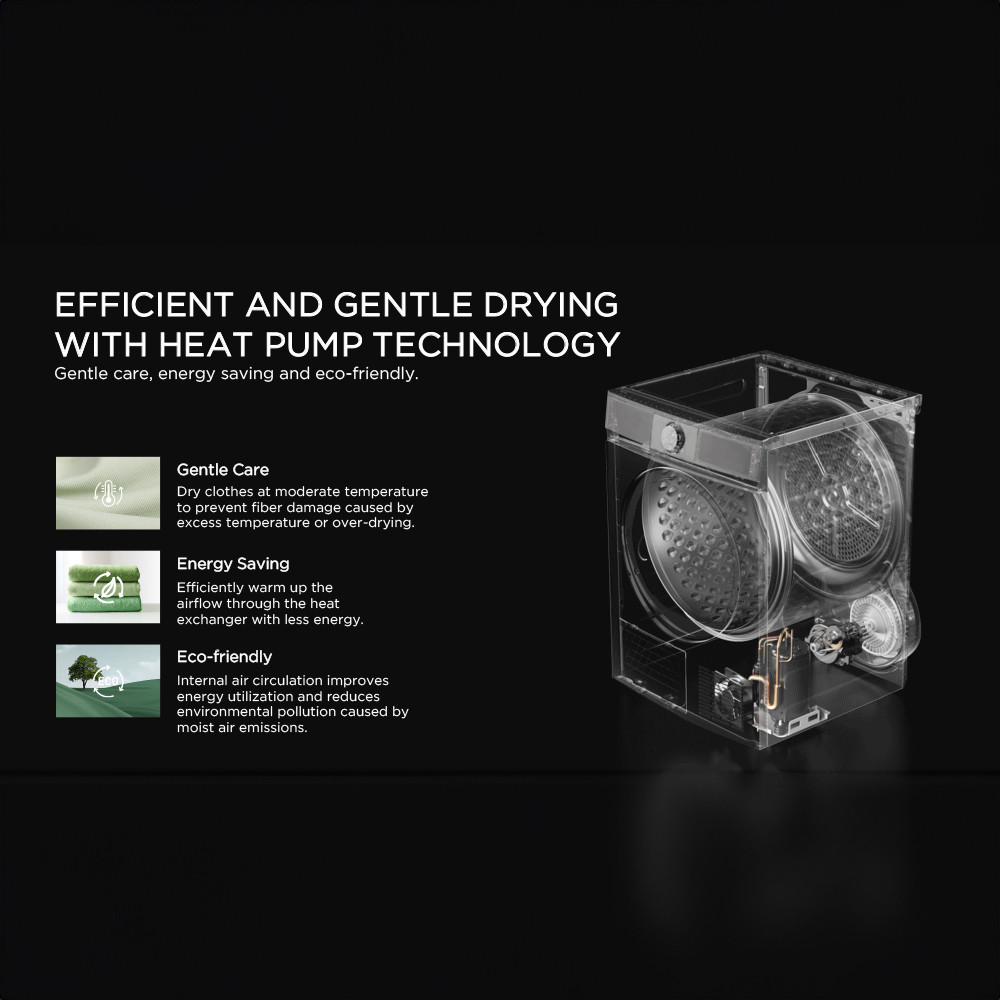 Master Heat Pump Dryer White - 10kg - Trade Depot