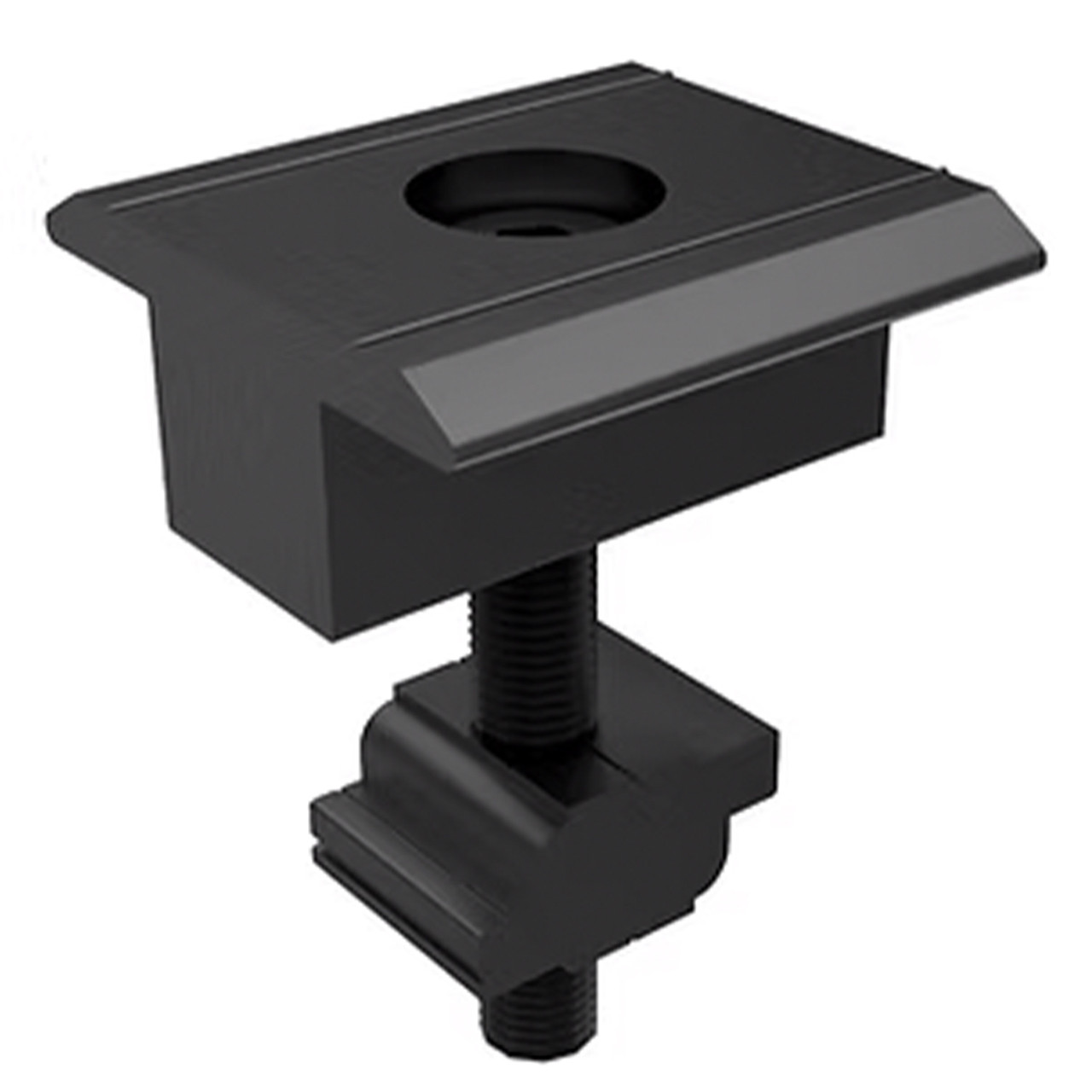Solar Panel Mounting Rail Mid Clamp - Black - Trade Depot