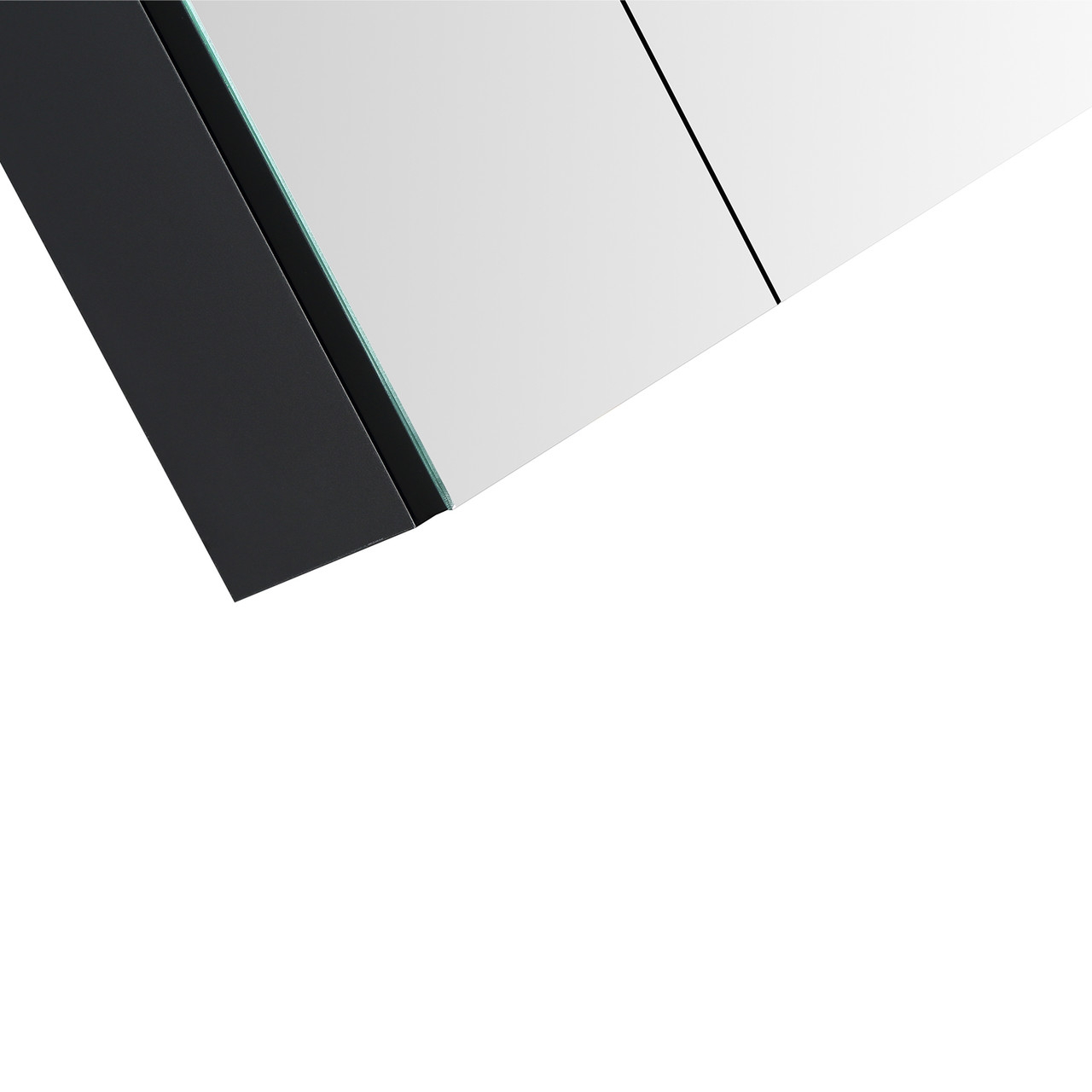 Soho Mirror Cabinet 900mm - Matte Black - Trade Depot