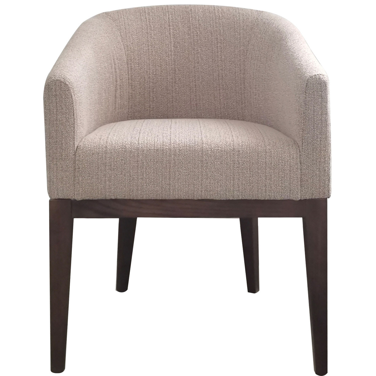 Zen Monaco Dining Chair Salt and Pepper - Dark Oak Legs - Trade Depot
