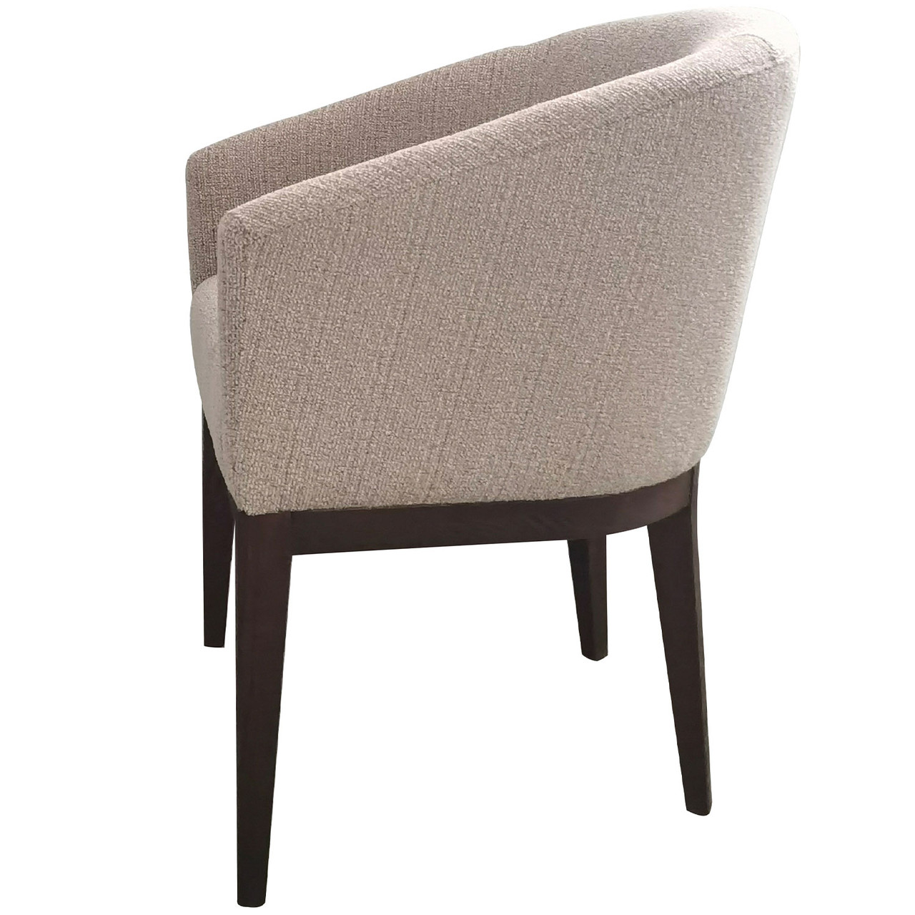 Zen Monaco Dining Chair Salt and Pepper - Dark Oak Legs - Trade Depot