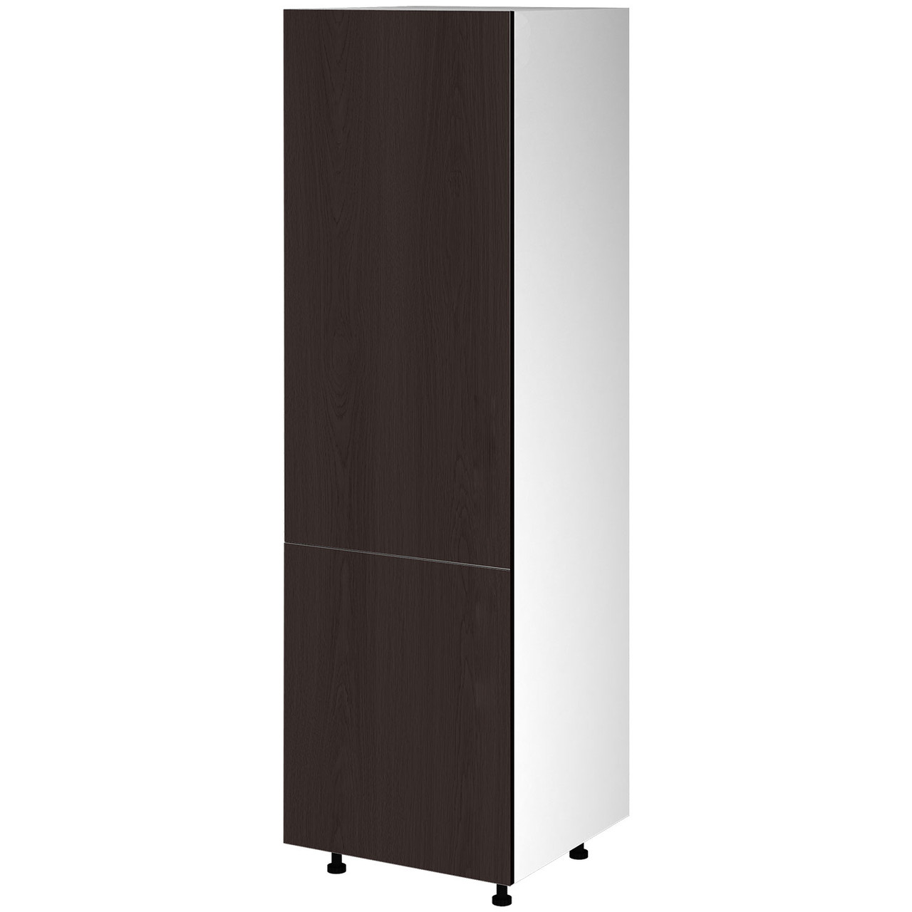 Kitchen Integrated Fridge Cabinet - Dark Woodgrain - Trade Depot