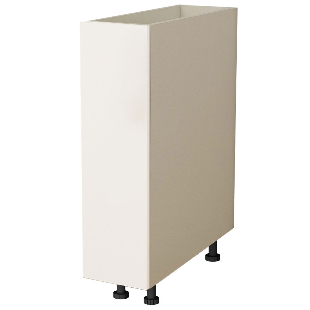 Kitchen Base Cabinet 1 Door 200mm Flat Pack - Matte White - Trade Depot