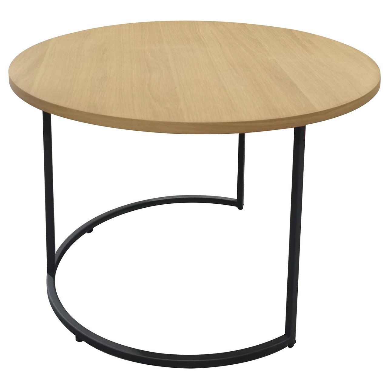 Geneva Round White Oak Coffee Table - 700mm - Trade Depot