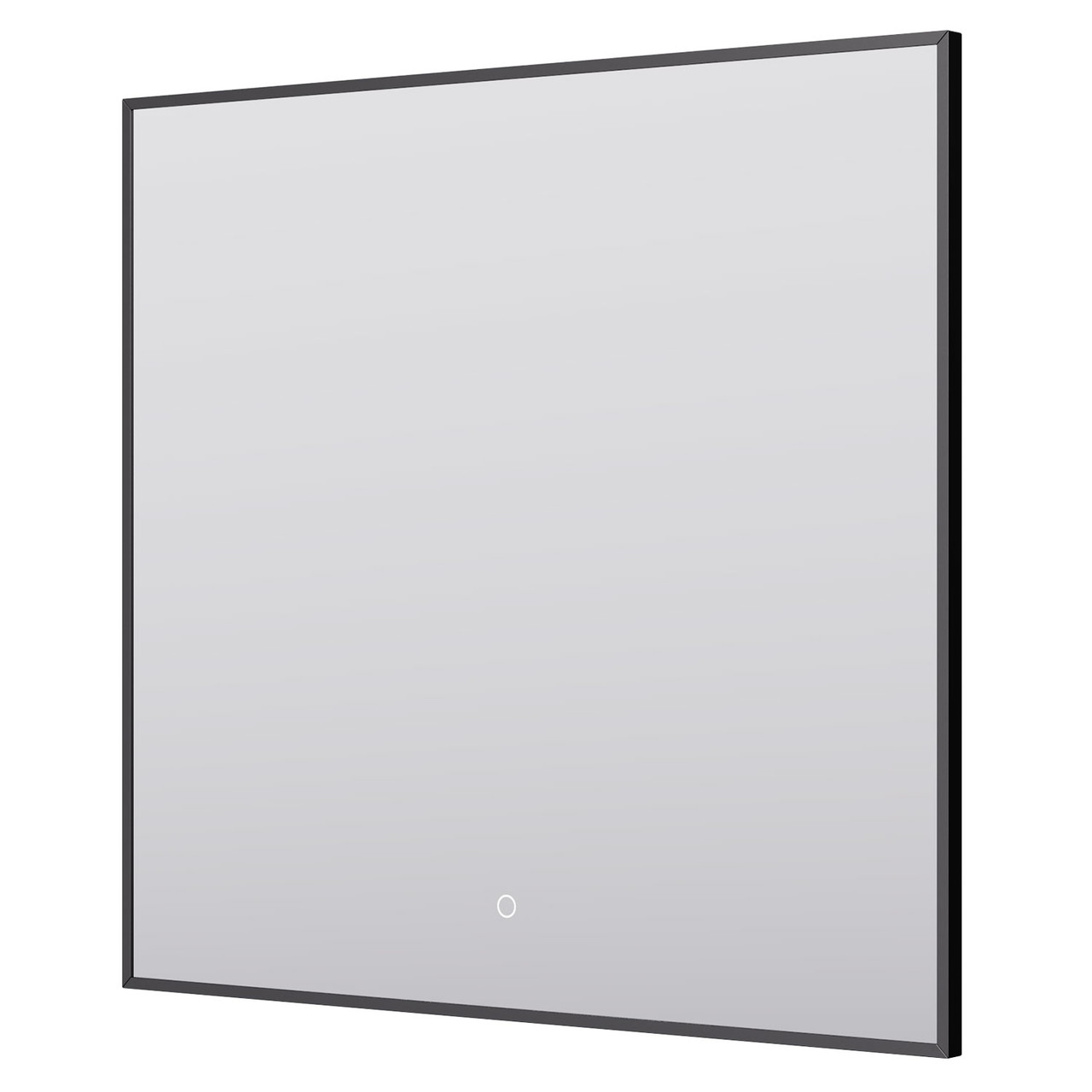 LED Mirror Black Framed 800 x 750mm - Rectangle - Trade Depot