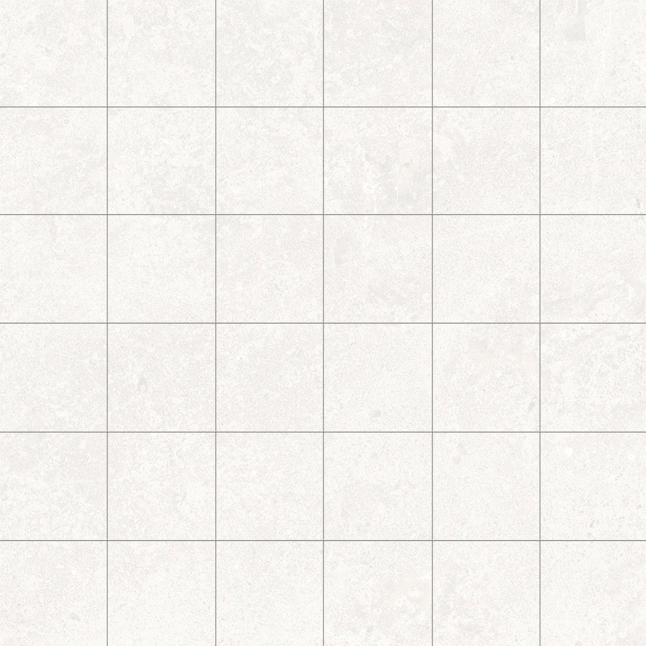 Tesla Porcelain Mosaic Tiles 300 x 300mm - 48mm x 36 (6x6) Matte White ...