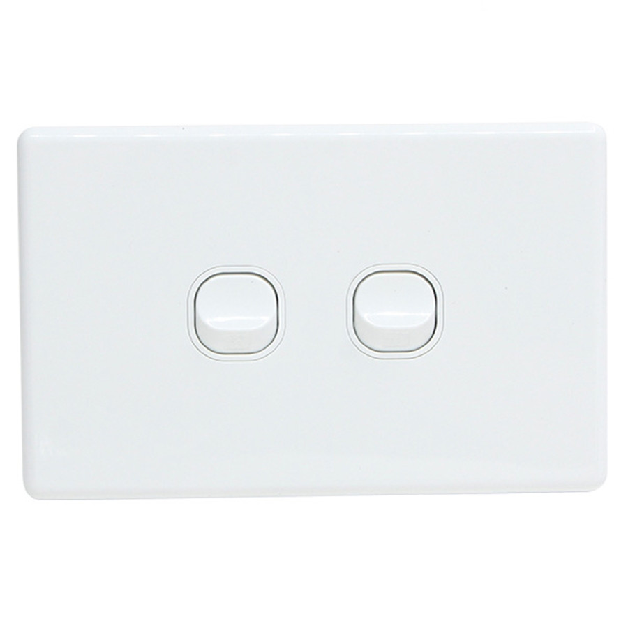 Classic Electrical 2 Gang Switch 10A - Universal - Trade Depot