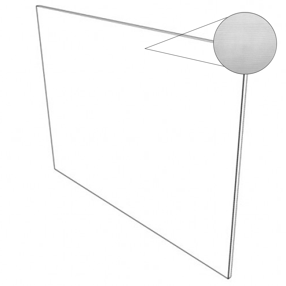 Rebon Bar Back Panel 2400mm White Woodgrain - Trade Depot