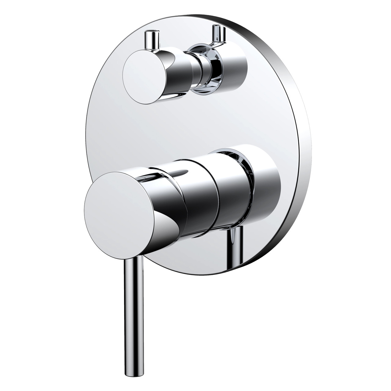 Vogue Linear Shower Mixer with Diverter Chrome - Trade Depot