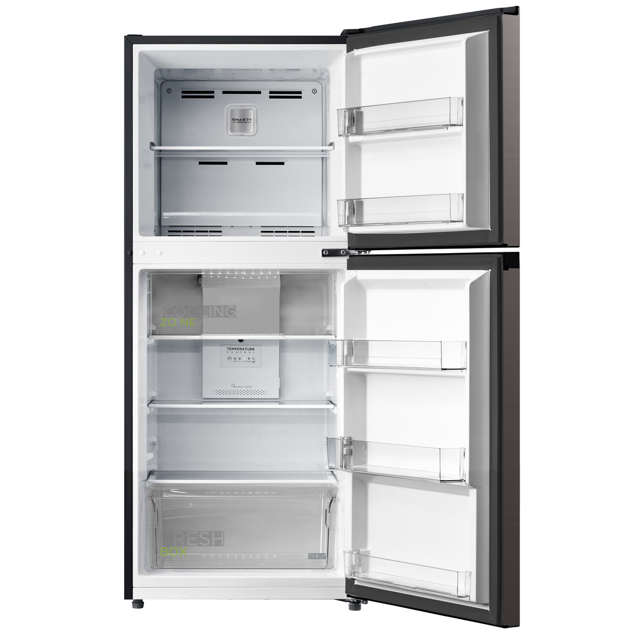Midea 545mm Fridge Freezer 203L Stainless Steel 3 Star - Trade Depot