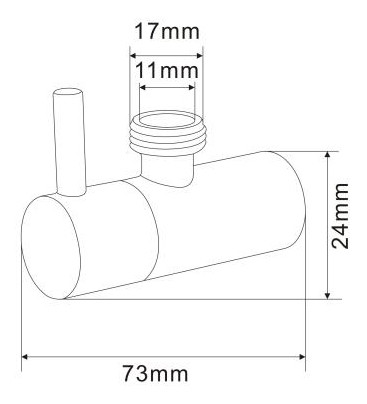 Cistern Tap (Angle Valve) 1/2 BSP - Male - Trade Depot