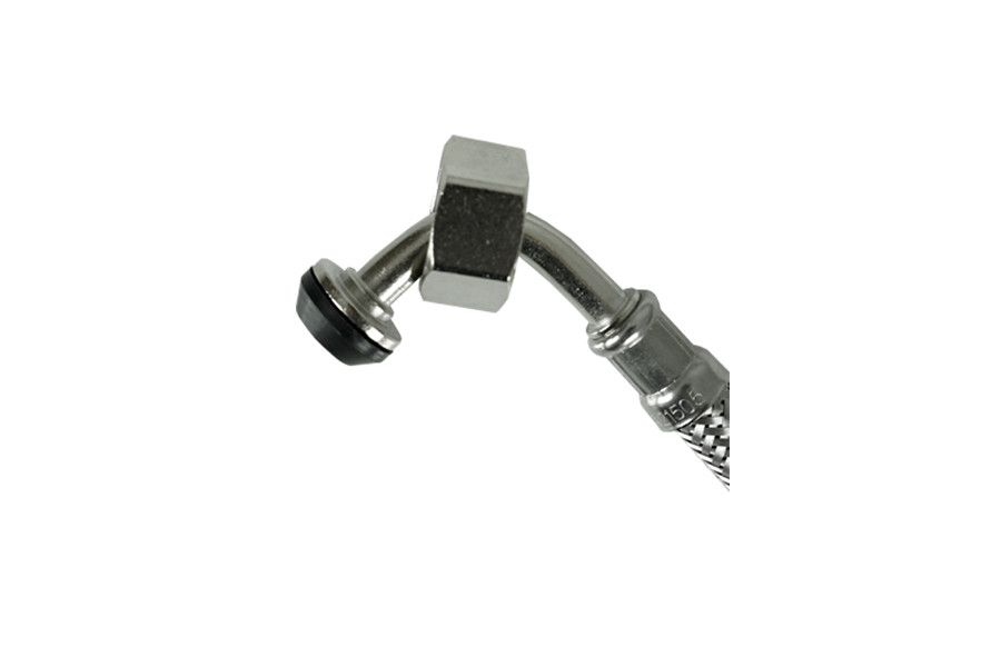 Stainless Steel Flexi Hose Elbow 200mm - 15mm F/F - Trade Depot