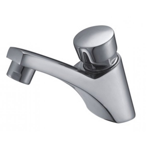 Stainless Steel Mechanical Push-Button Faucet 2 - Trade Depot