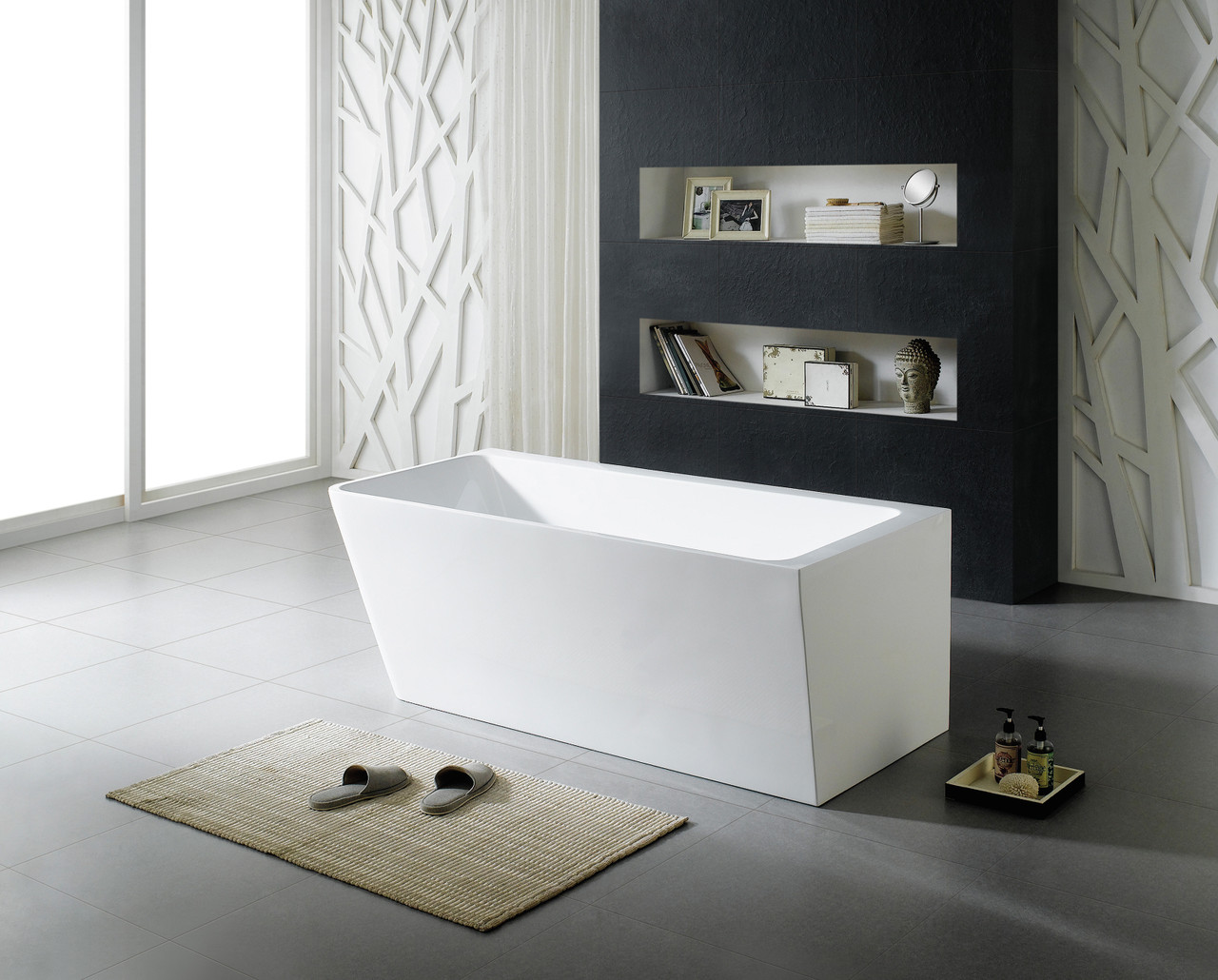 Vogue Milano Freestanding Bath 1700mm Right hand - Trade Depot