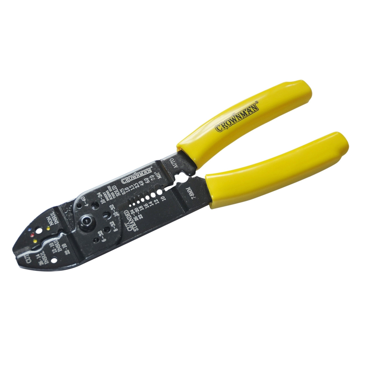Crownman Crimping and Wire Stripping Pliers - Trade Depot