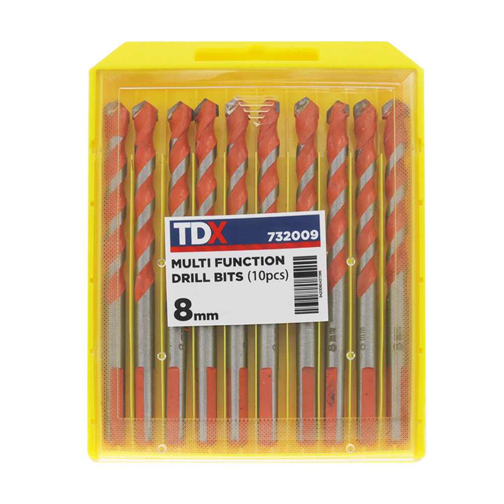 TDX Multi Function Drill Bit 8mm - Pack of 10 - Trade Depot