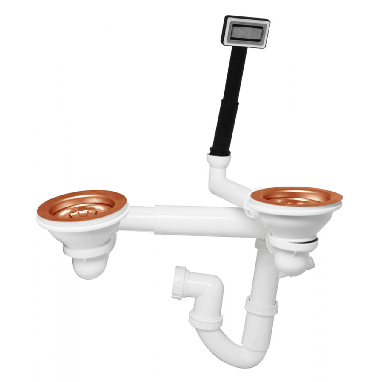 Carysil Double Bowl Sink Waste Kit - Rose Gold - Trade Depot