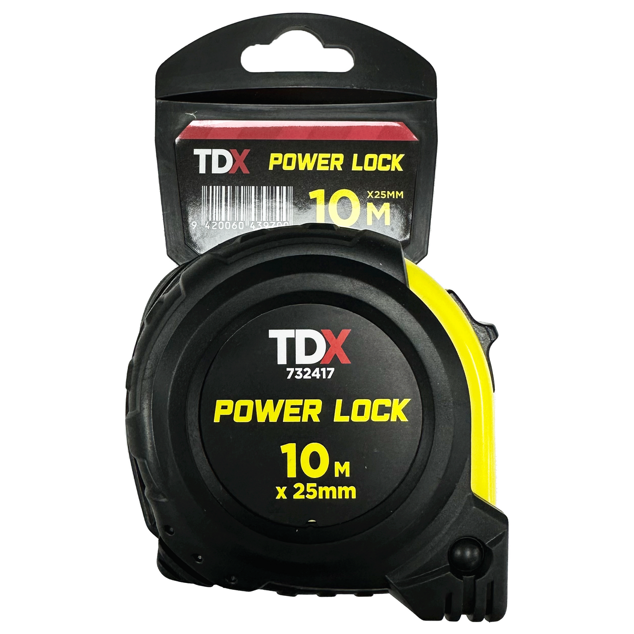 TDX Power Lock Tape Measure - 10M x 25mm - Trade Depot