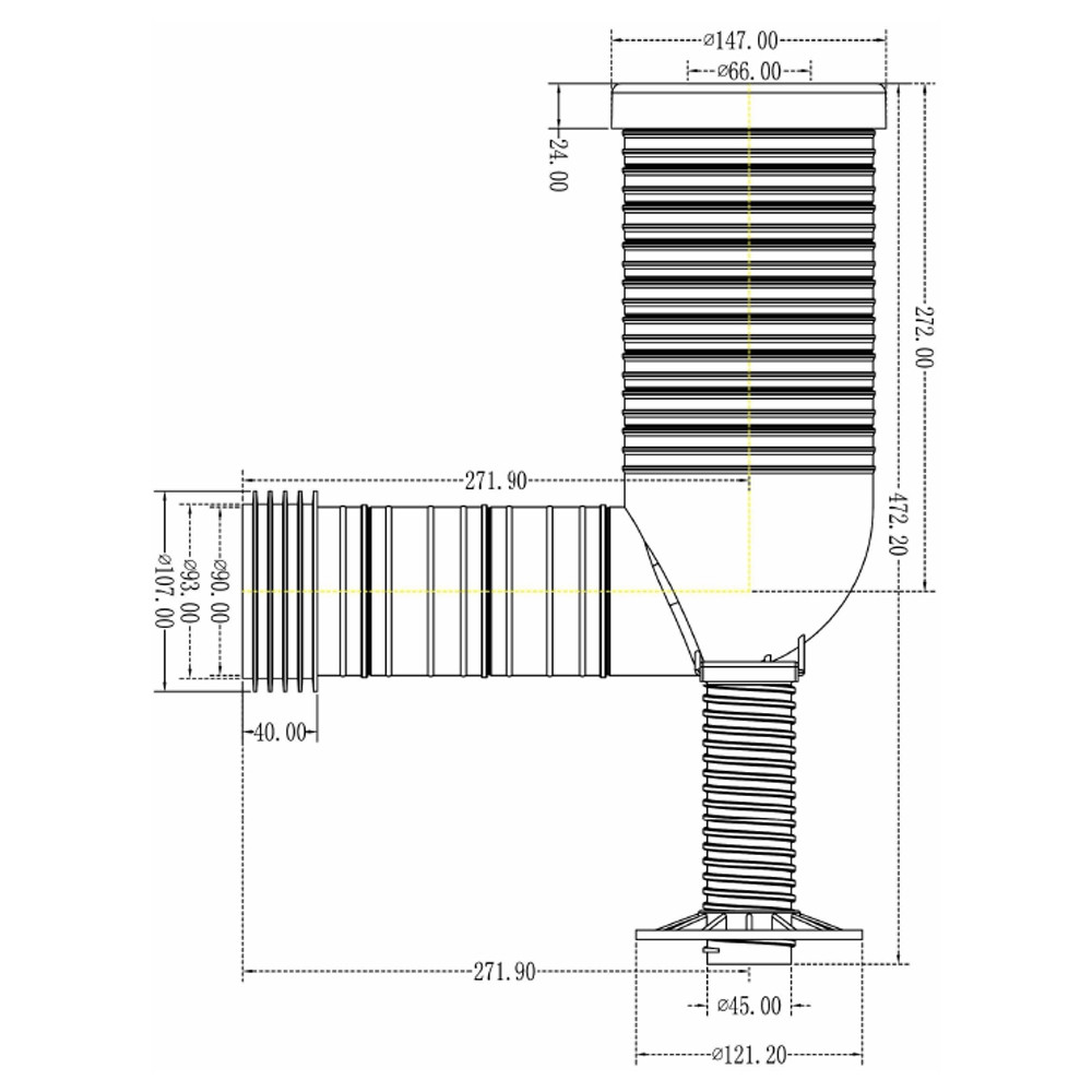Universal P to S Pan Connector - Trade Depot