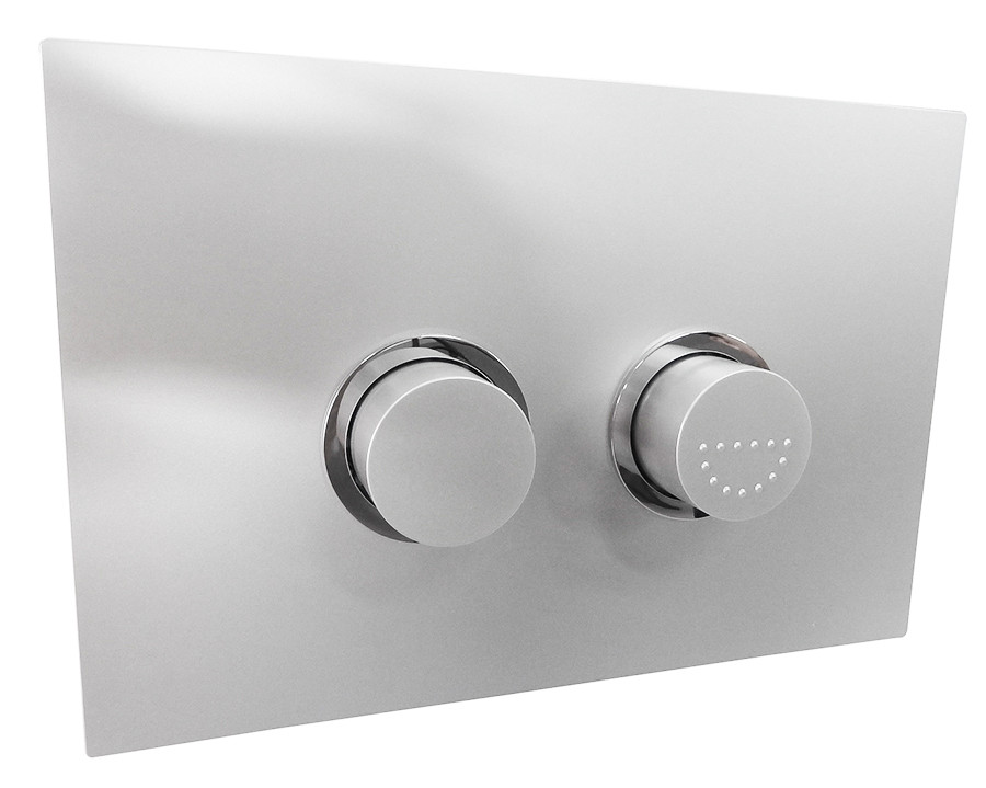 In-wall Toilet Cistern Pneumatic Accessibility Flush Panel - Chrome ...