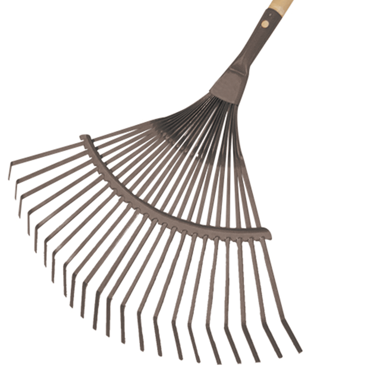TDX Steel Leaf Rake With Wooden Handle - 22 Teeth - Trade Depot