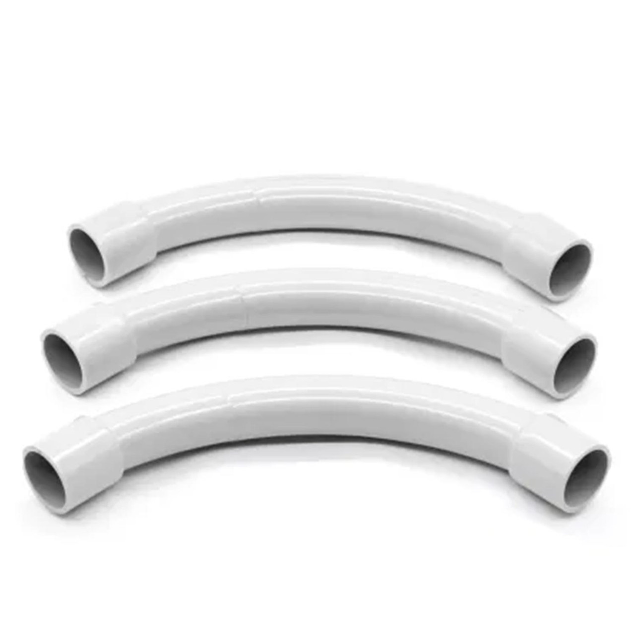 Electrical Sweep Bend 40mm x 90° WHITE - Trade Depot