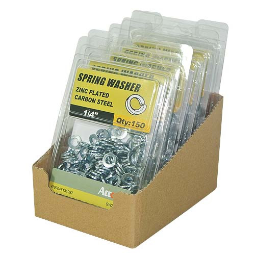 Akord Spring Washer Zinc Plated 6mm - Pack of 150 - Trade Depot