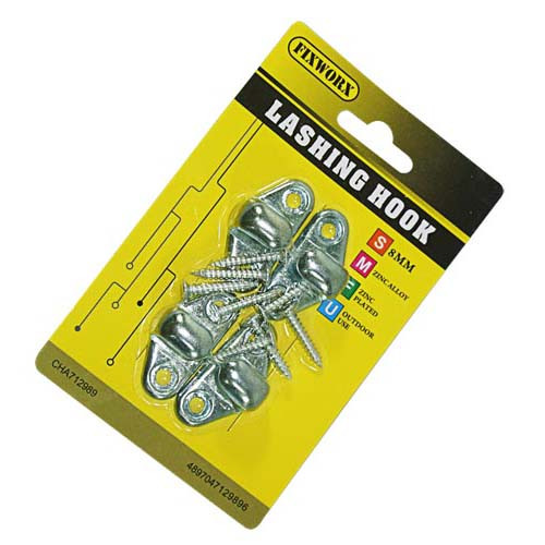 Fixworx Hook Lashing Zinc Plated 8mm - Pack of 4 - Trade Depot
