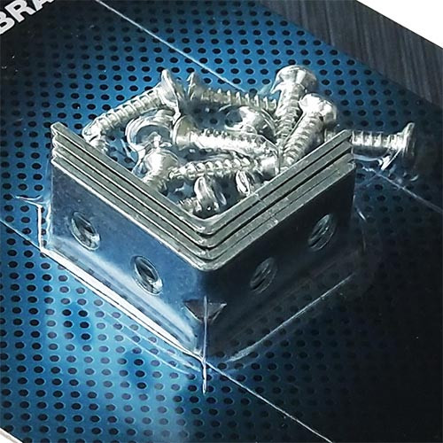 Fixworx Corner Angle Bracket ZP 25mm x 25mm - Pack of 4 - Trade Depot