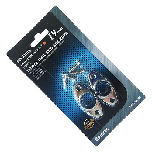 Fixworx Round Tubing Rod Sockets 19mm - Pack of 2 - Trade Depot