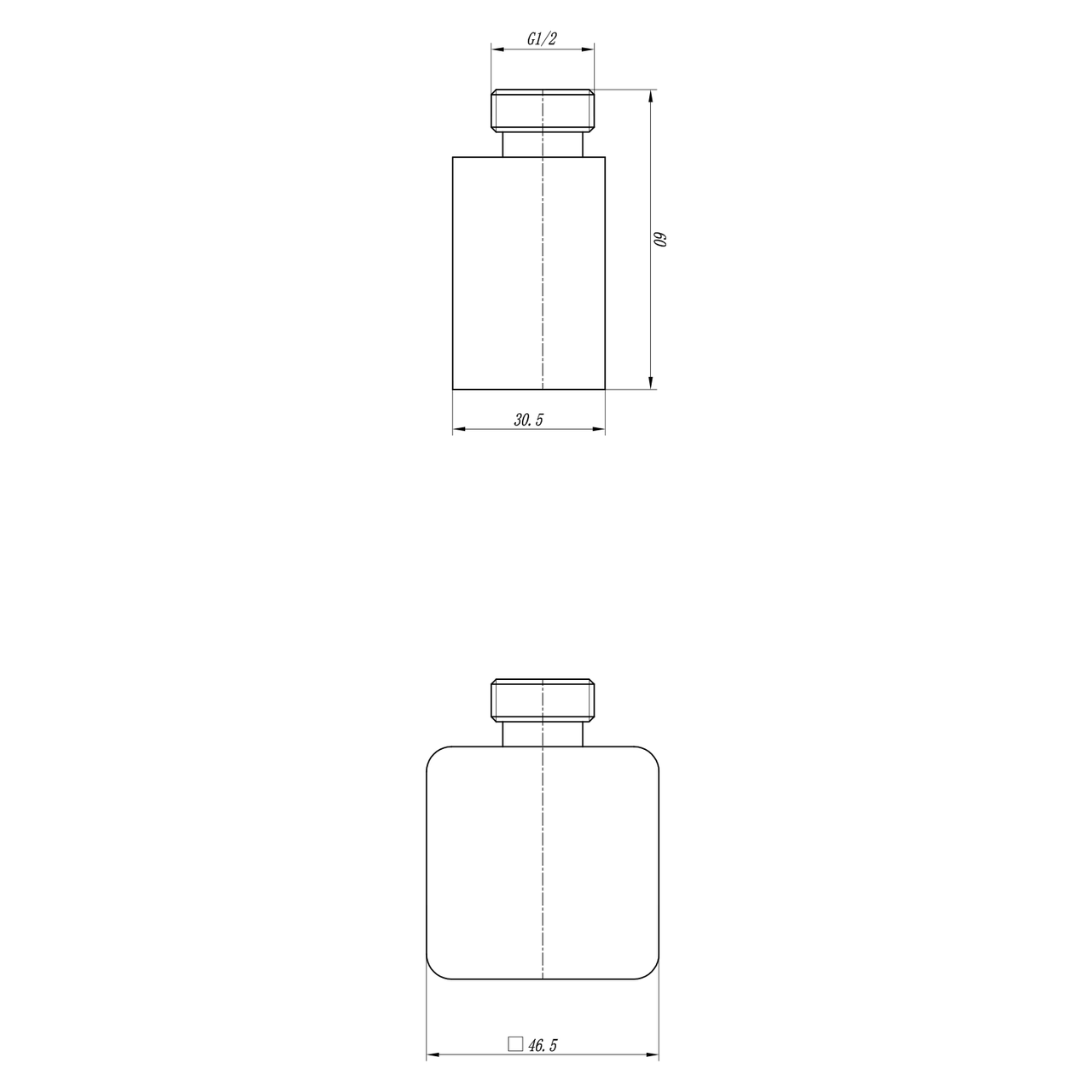 Klässich Square Wall Elbow - Chrome - Trade Depot