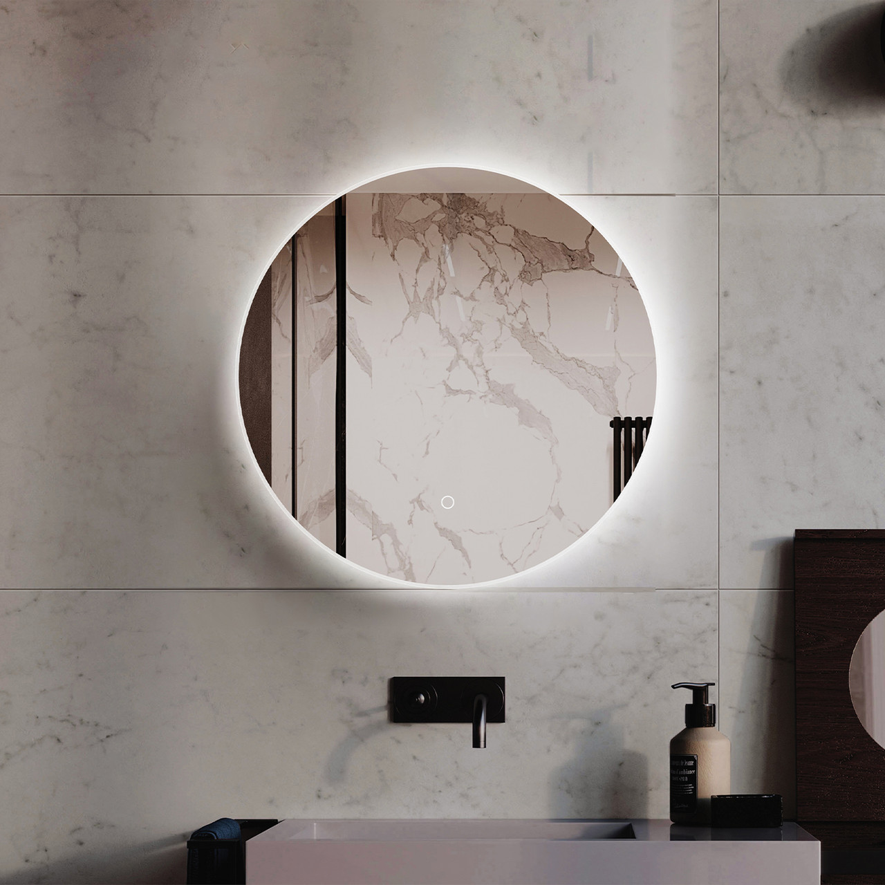 Vogue Frameless LED Mirror Round - 600mm - Trade Depot