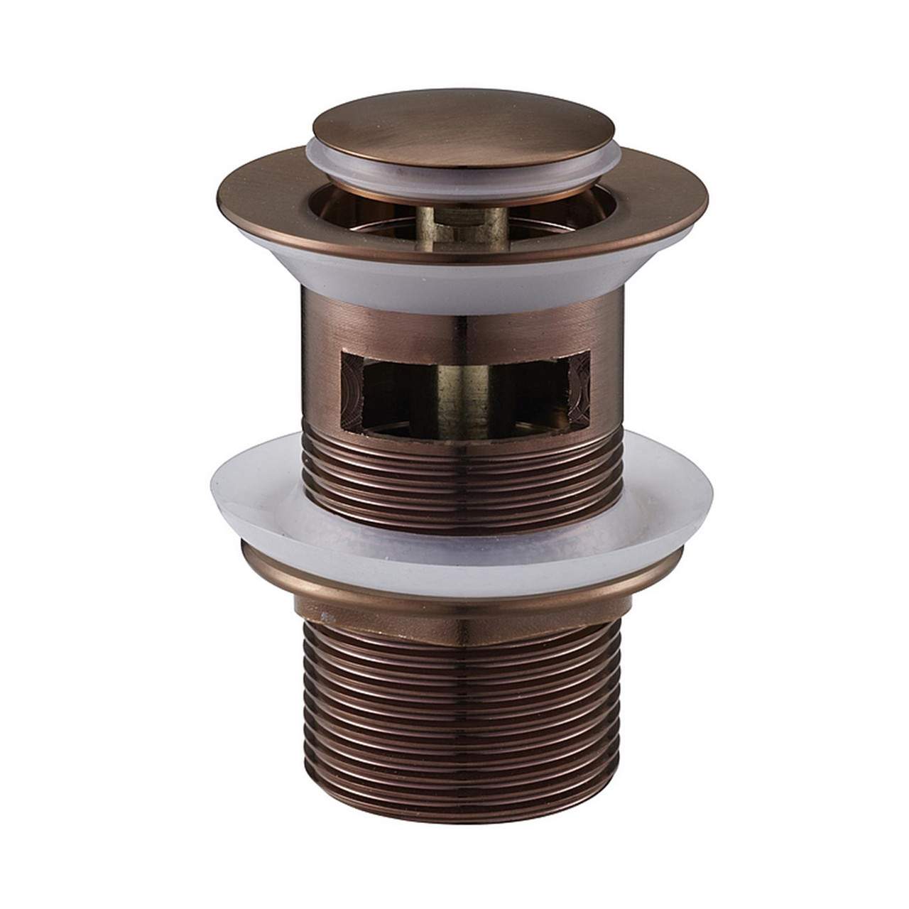 32mm Pop-up Waste With Overflow - Brushed Copper - Trade Depot