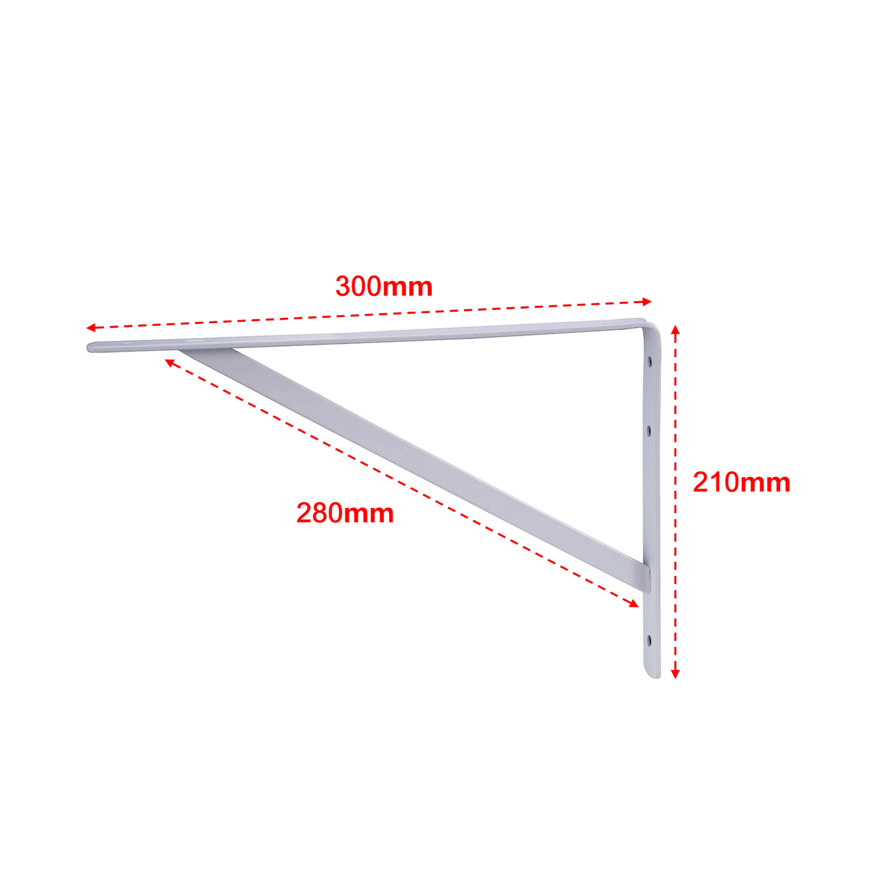 300mm x 210mm Heavy Duty Shelf Bracket - Trade Depot