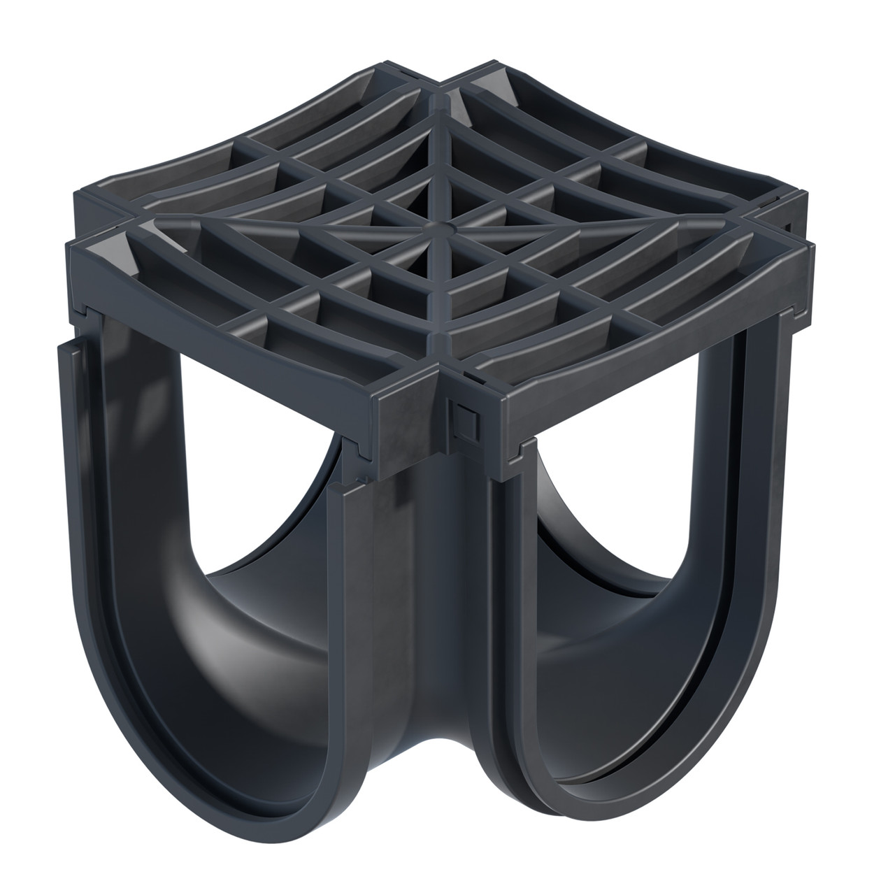 Drainage Channel and Grate Joiner 4 Way - 100mm x 150mm - Trade Depot