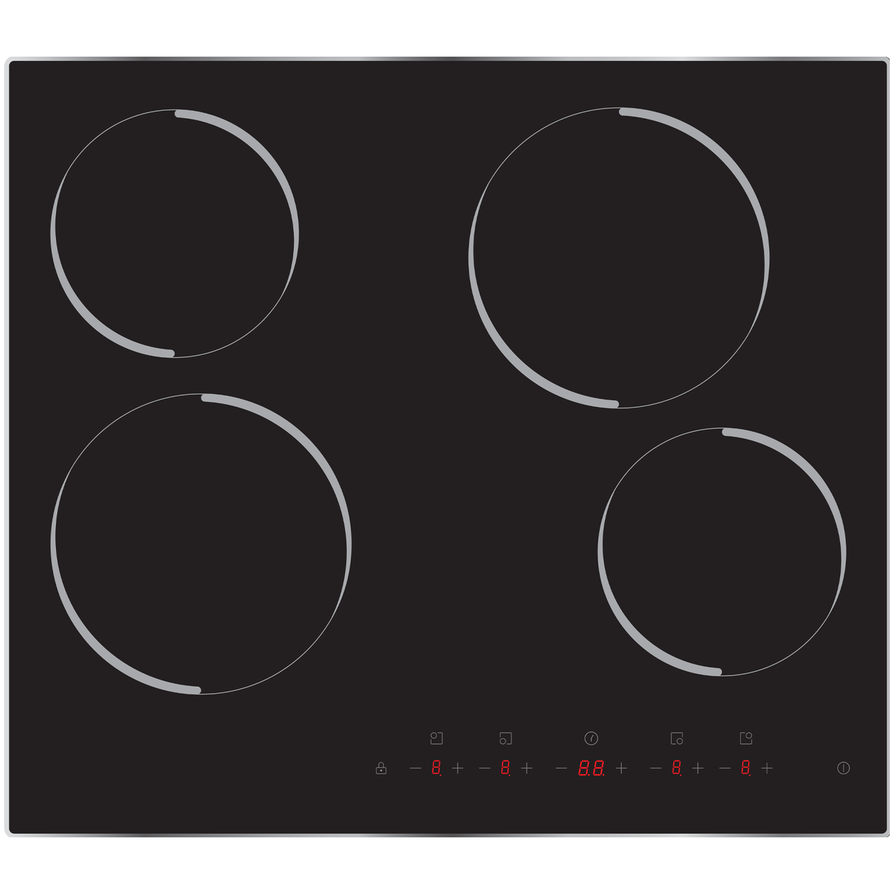 60cm Ceramic Cooktop Framed with Touch Control - Trade Depot