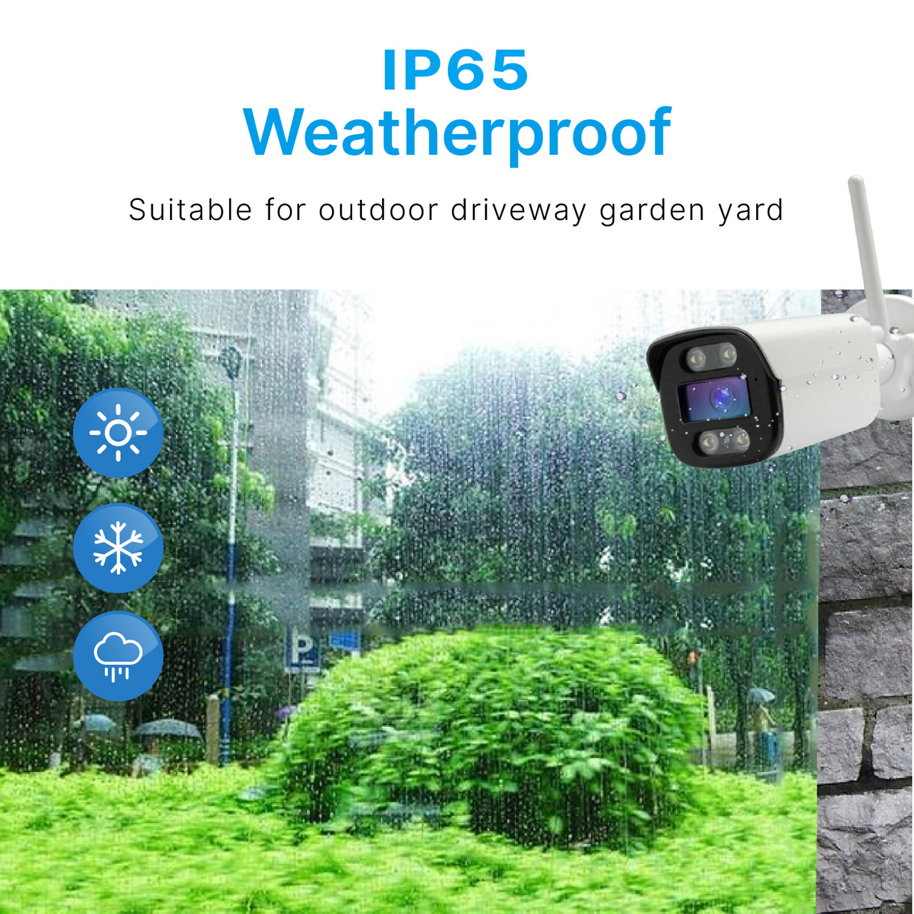 Wired Smart Outdoor Camera with Ethernet - 4MP - Trade Depot
