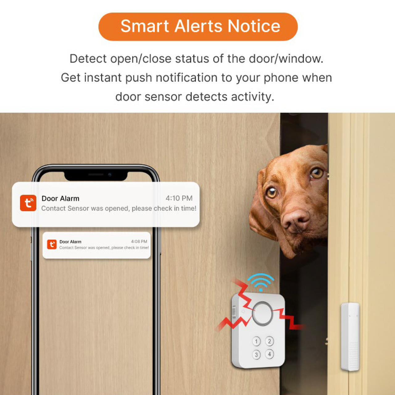 Smart Door Sensor with Keypad - Trade Depot