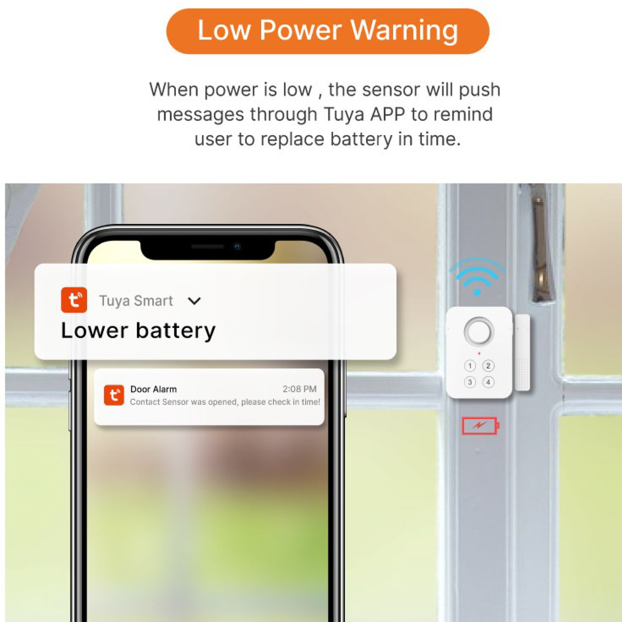 Smart Door Sensor with Keypad - Trade Depot