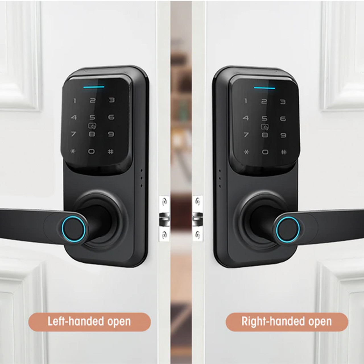 Smart Security Door Lock with Handle - Trade Depot