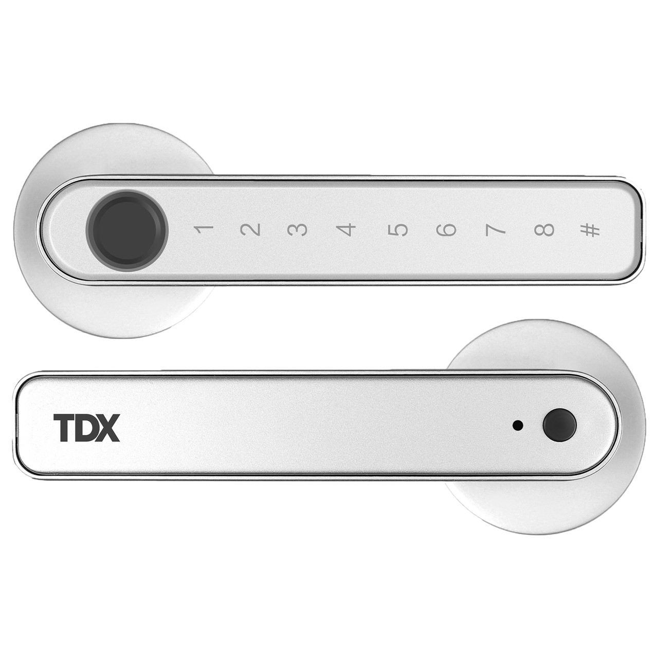 Smart Door Handle Lock - Chrome - Trade Depot