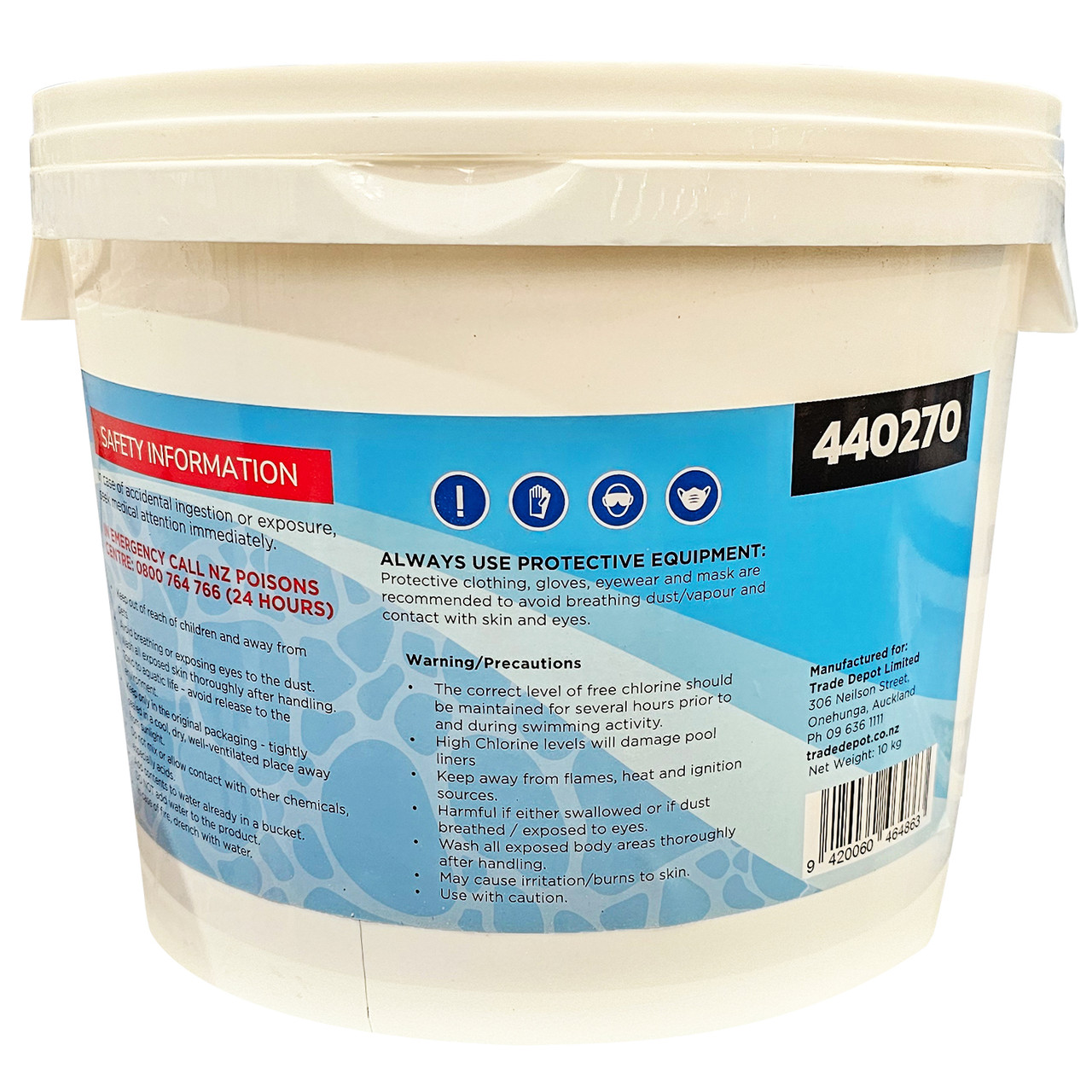 Stabilised Pool Chlorine Tablets - 10kg - Trade Depot