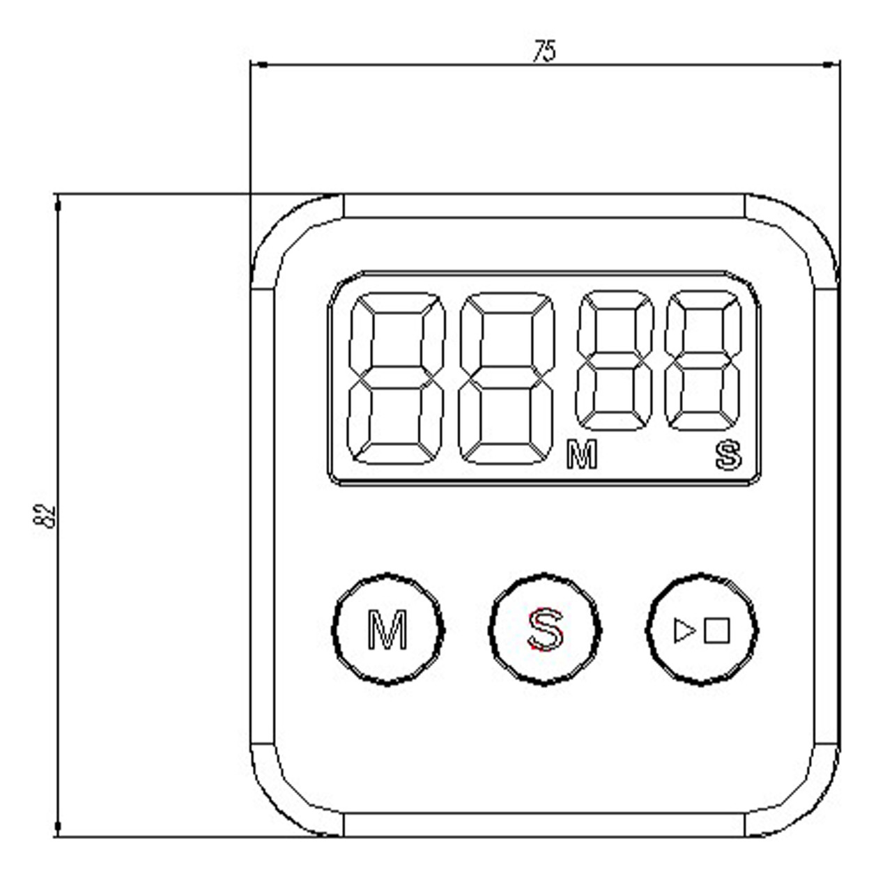 Countdown Timer White Trade Depot